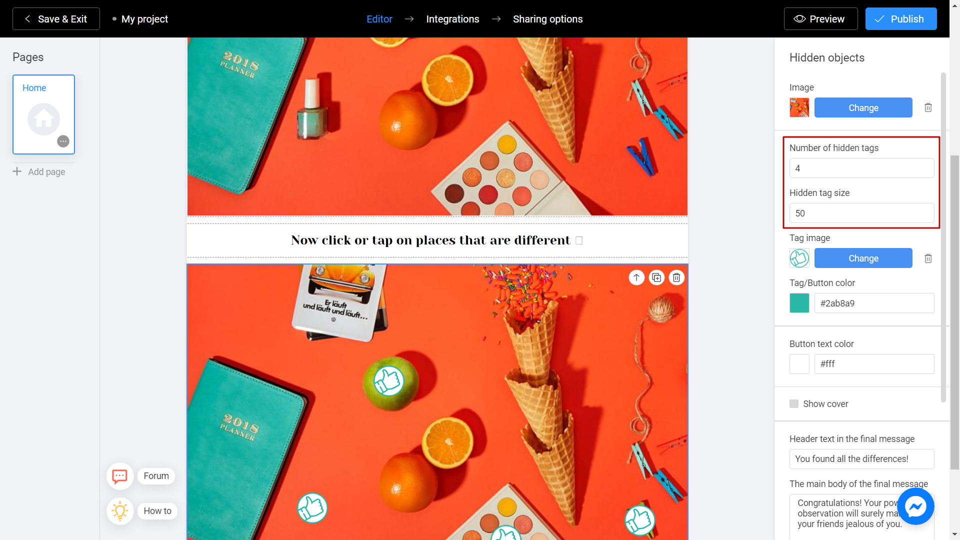 How to Create a Hidden Objects Game on Interacty - Interacty Help Center